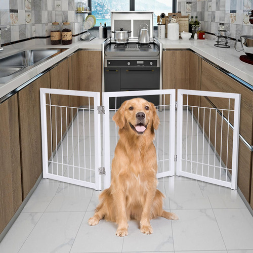 York street Blythe 3 Panel Foldable Pet Gate | Temple & Webster