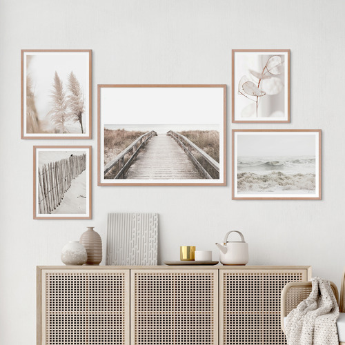 PrinthouseCollective 5 Piece Sultry Elements Gallery Wall Art Set ...