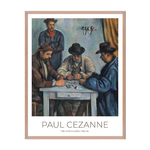 The Card Players Framed Printed Wall Art | Temple & Webster