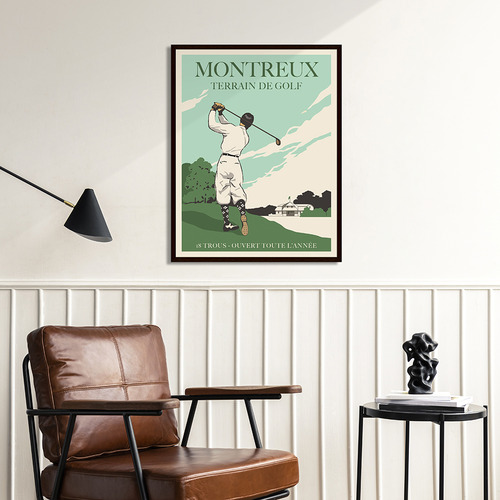 Golf Poster II Framed Paper Print Wall Art | Temple & Webster