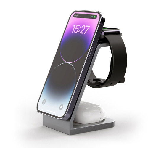 3-in-1 Wireless Gadget Charging Dock | Temple & Webster