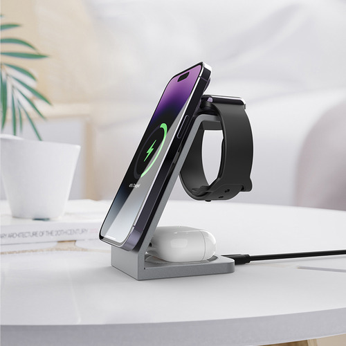 3-in-1 Wireless Gadget Charging Dock | Temple & Webster