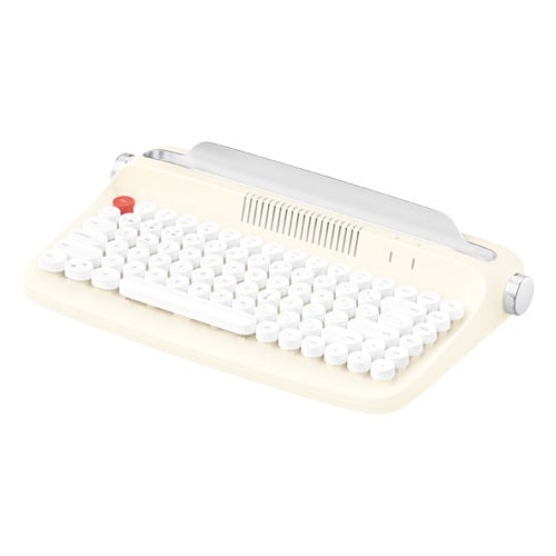 TimeTreasureHome Retro Bluetooth Wireless Keyboard with Tablet Holder ...