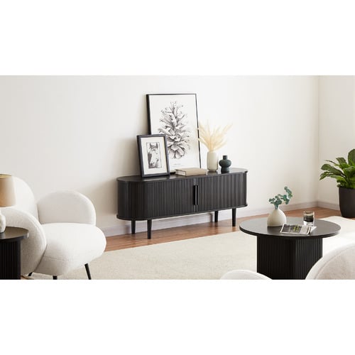 NordicHouse 160cm Chandni Ribbed TV Unit | Temple & Webster