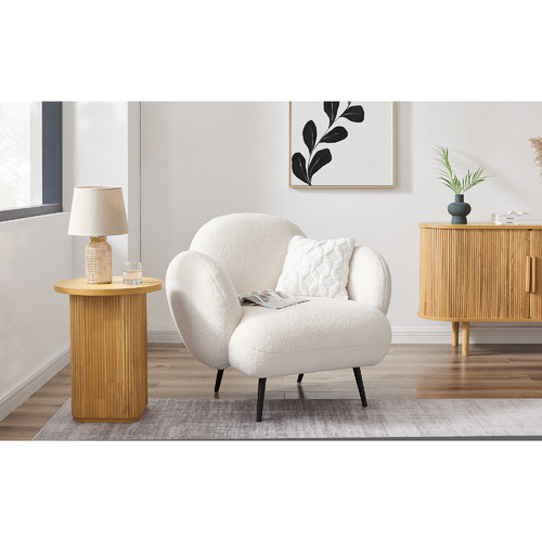 NordicHouse Chandni Ribbed Side Table | Temple & Webster