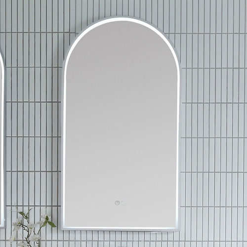 Luxe View Co Arch LED Mirror with Demister | Temple & Webster