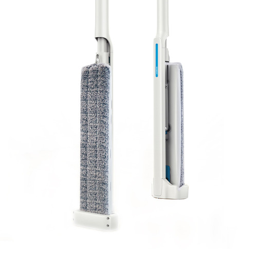 Albion Collection White & Blue Self-Wringing Spray Mop | Temple & Webster