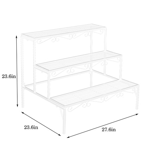 Oakleigh Home Mara 3 Tier Steel Pot Plant Stand | Temple & Webster
