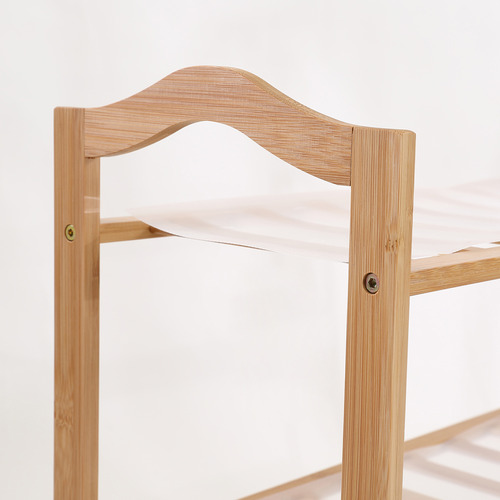 Oakleigh Home Natural Madeline 4 Tier Bamboo Shoe Rack | Temple & Webster