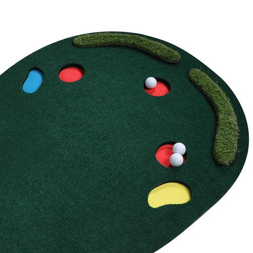 Oakleigh Home 5 Piece Centra Golf Putting Mat with Club & Ball Set ...