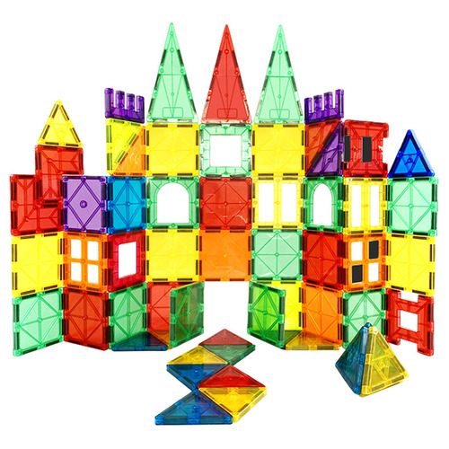 Oakleigh Home Kids' 100 Piece McNeil Magnetic Building Tile Set ...
