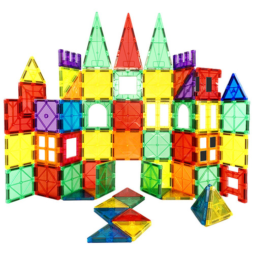 Oakleigh Home Kids' 60 Piece McNeil Magnetic Building Tile Set | Temple & Webster