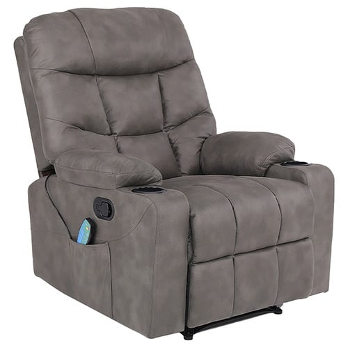Oakleigh Home Conesus Faux Leather Massage Recliner Chair | Temple ...
