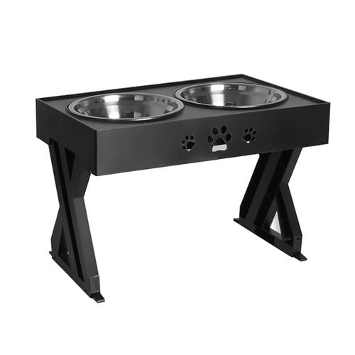 Oakleigh Home 3 Piece Elevated Dual Pet Feeder Set | Temple & Webster