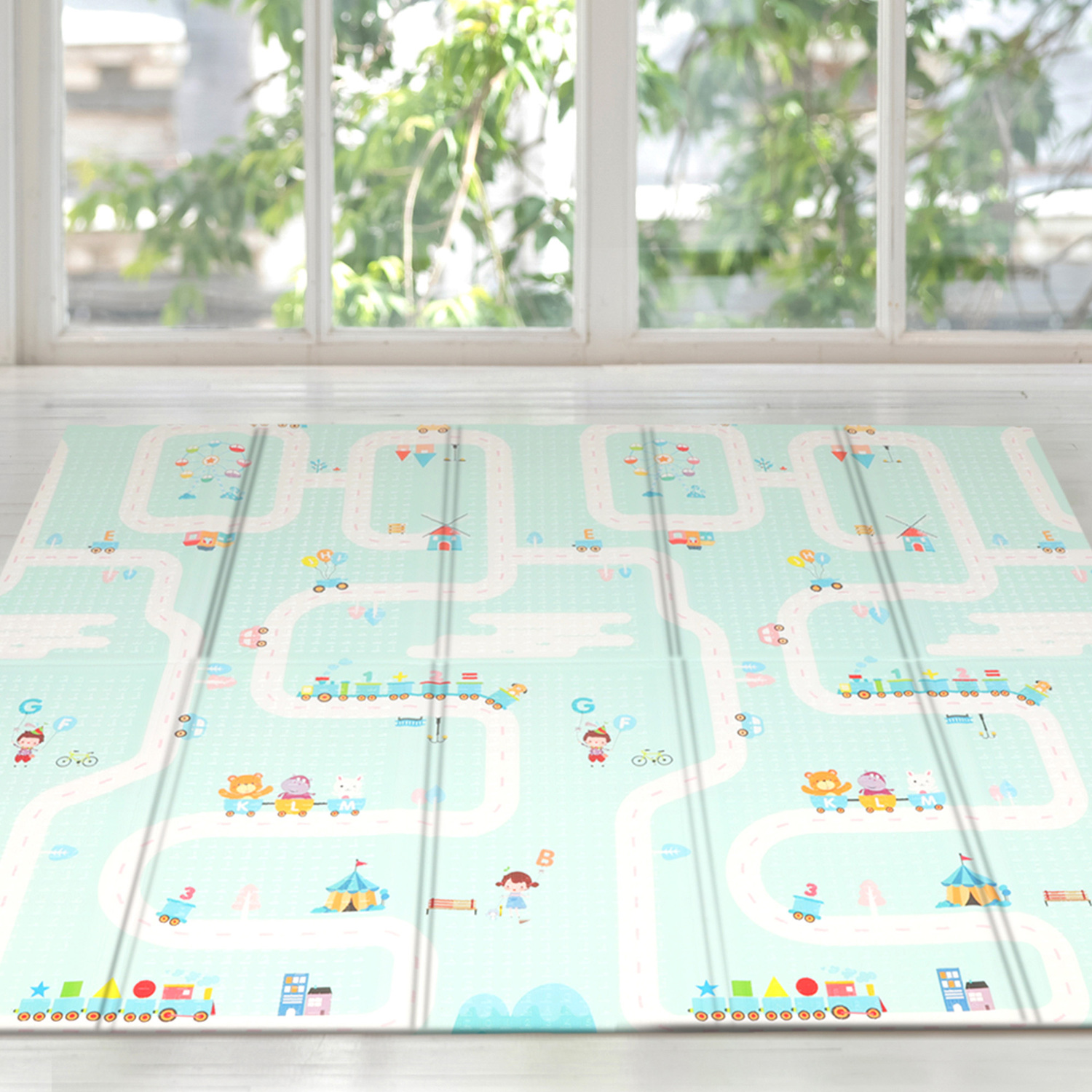 Oakleigh Home Train Trip Adventures Play Mat | Temple & Webster