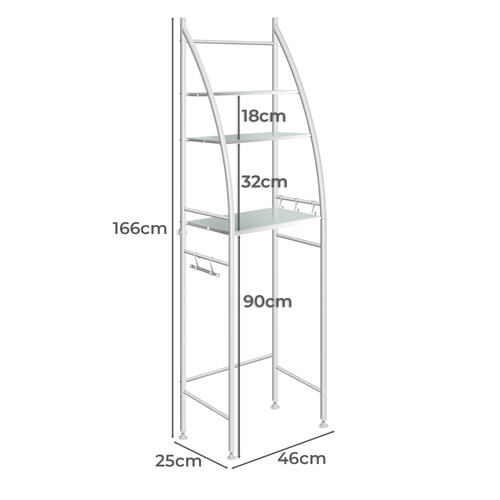 Oakleigh Home Anker 3 Tier Bathroom Rack | Temple & Webster