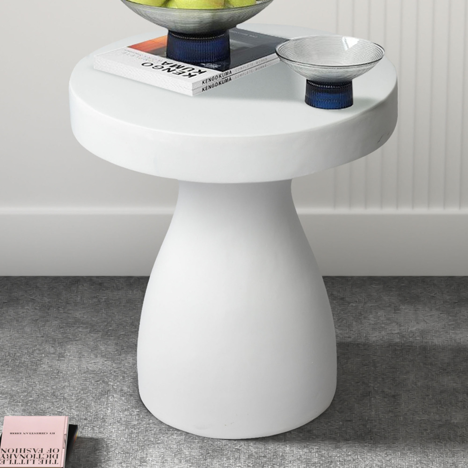 Oakleigh Home Risten Cement Side Table | Temple & Webster