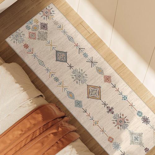 Oakleigh Home Cream Hurley Machine Washable Runner | Temple & Webster