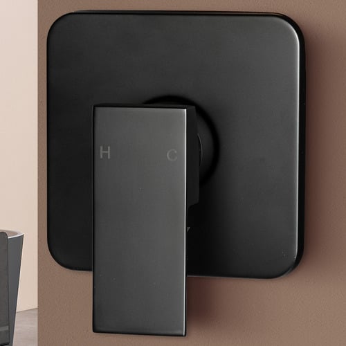 Oakleigh Home Bentley Square Brass Shower/Bath Wall Mixer | Temple ...