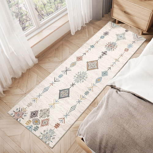 Oakleigh Home Cream Hurley Machine Washable Runner | Temple & Webster