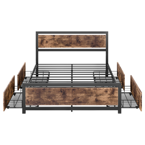 Oakleigh Home Kuma Bed Frame with Storage Drawers | Temple & Webster
