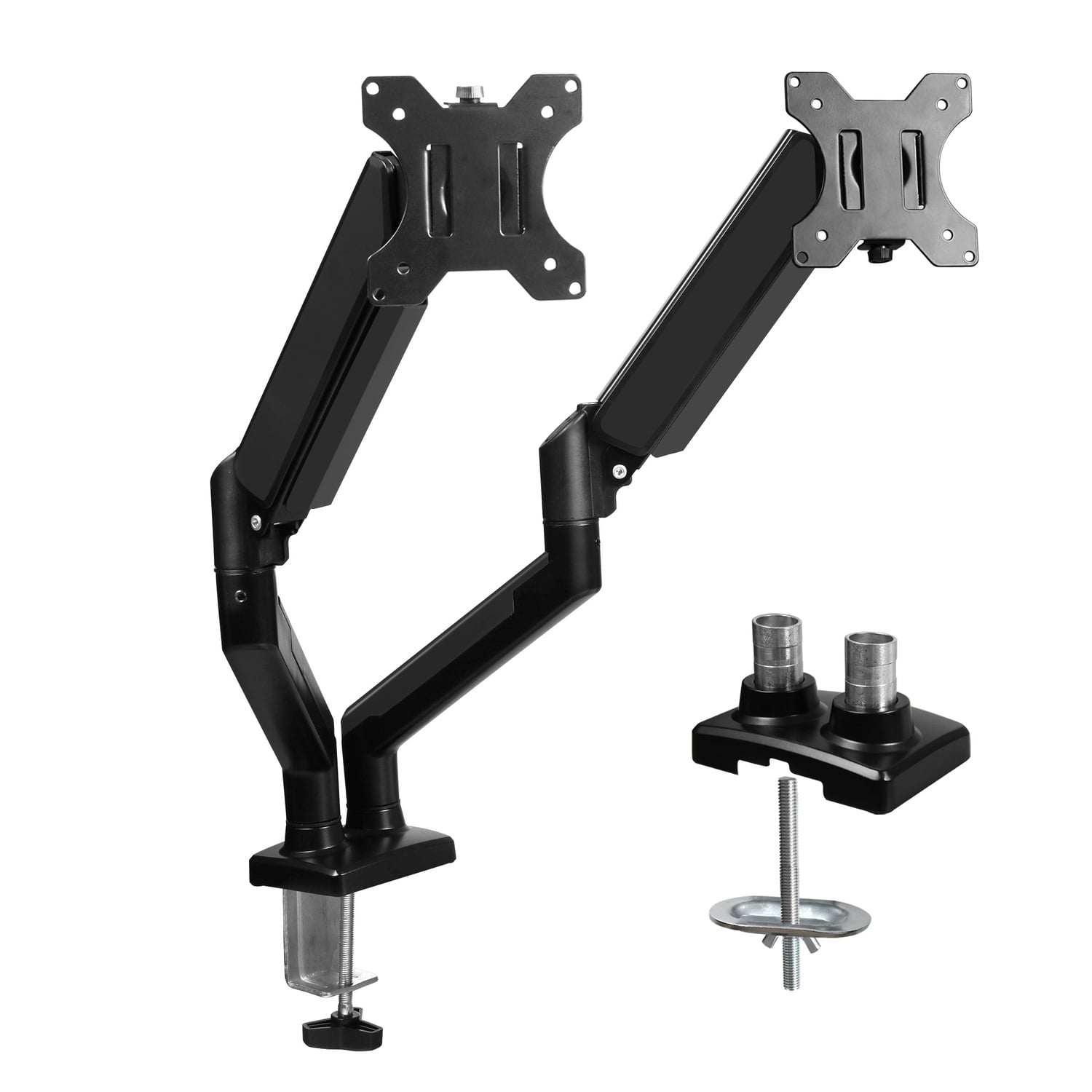 Oakleigh Home Herle Aluminium Dual Monitor Mount | Temple & Webster