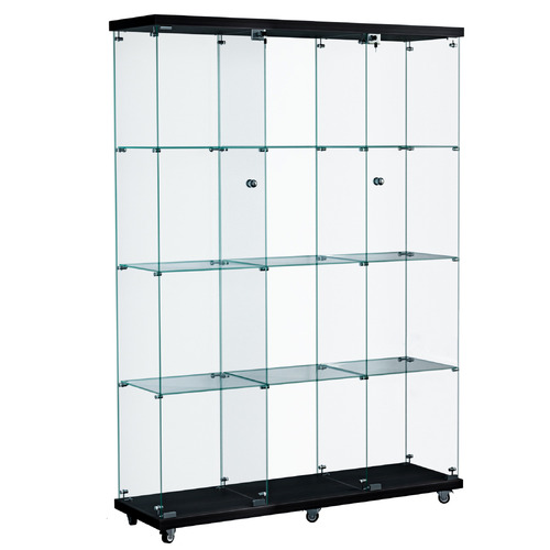 Oakleigh Home Aki 4 Tier Display Cabinet with Wheels | Temple & Webster