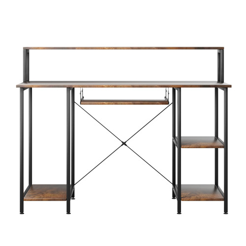 Oakleigh Home Pietro Computer Desk with Shelves | Temple & Webster