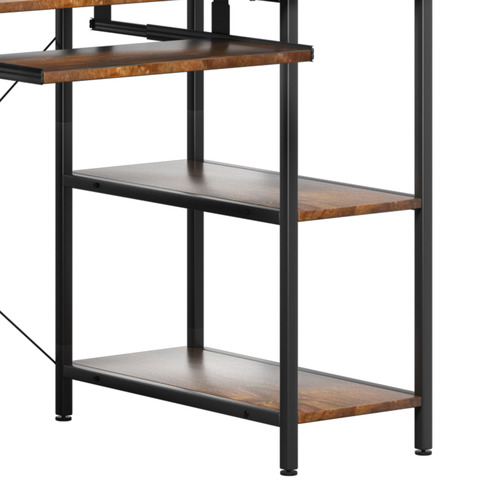 Oakleigh Home Pietro Computer Desk with Shelves | Temple & Webster