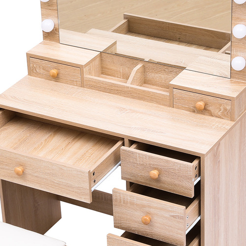 Oakleigh Home Chiqui LED Dressing Table & Stool Set | Temple & Webster