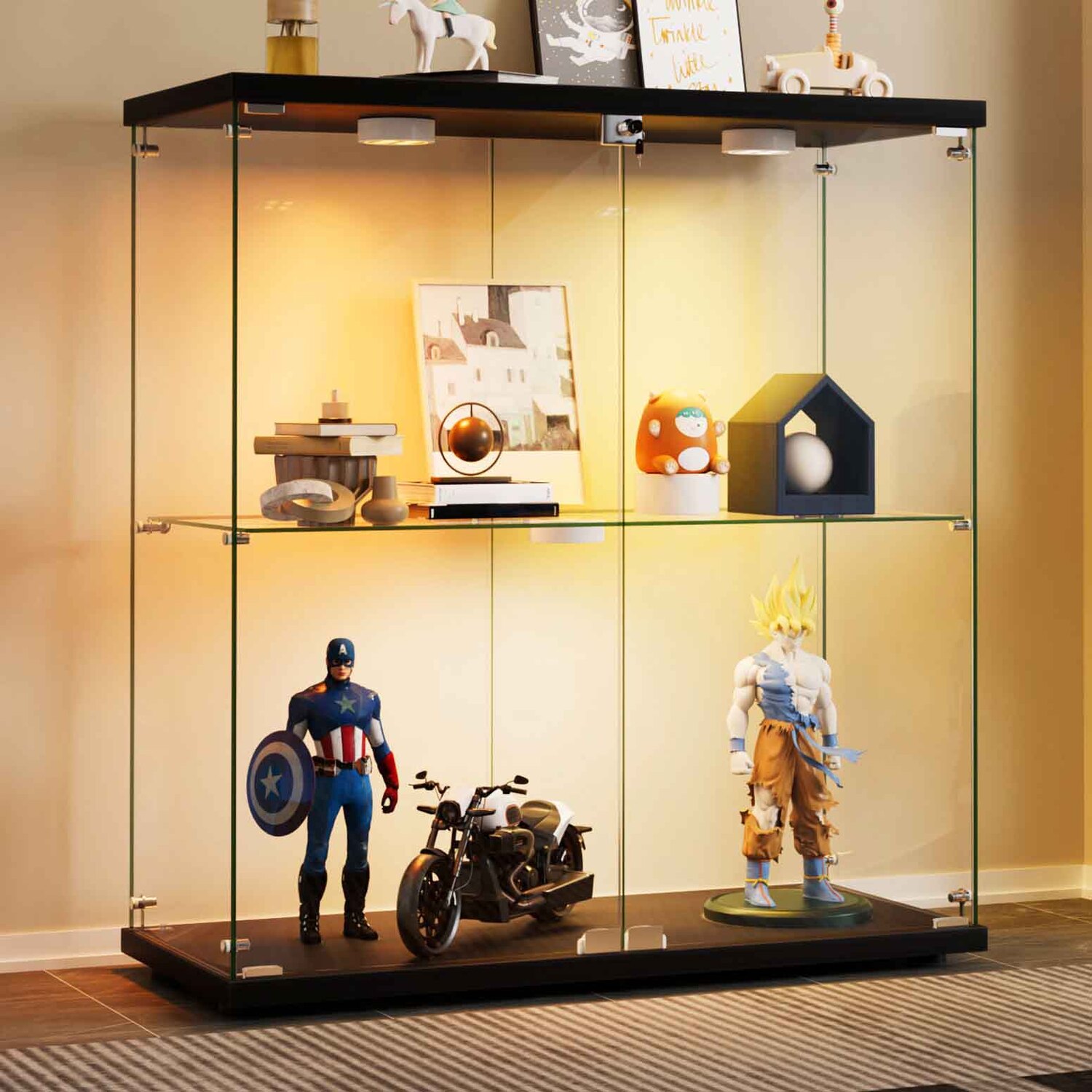 Zorn 2 Door Display Cabinet | Temple & Webster