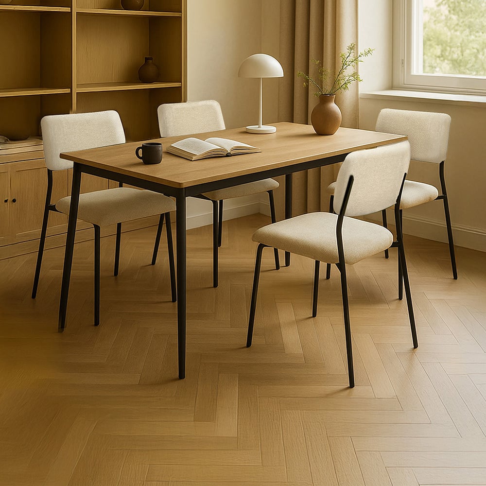 Hamish Cotton & Linen Dining Chairs | Temple & Webster