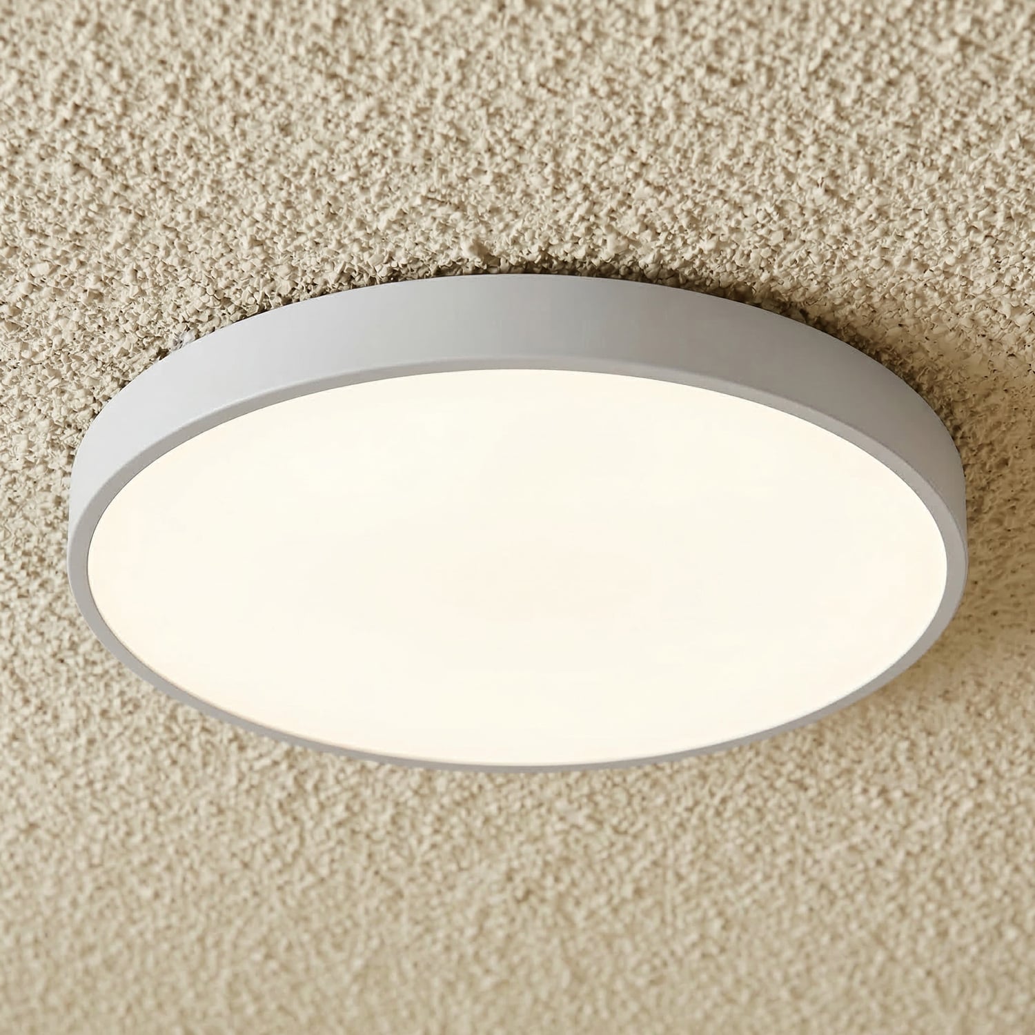 Oakleigh Home Wexler White Round LED Oyster Light | Temple & Webster