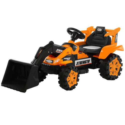 Lenoxx Kids Orange Ride-On Front Loader | Temple & Webster