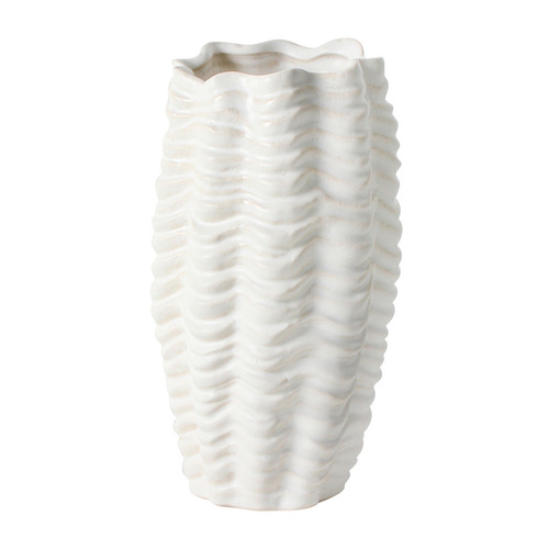Papaya&Patina White Danea Ceramic Vase | Temple & Webster