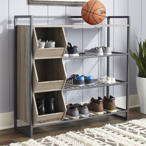 Anita Design Living Lowcreek Metal Shoe Rack | Temple & Webster