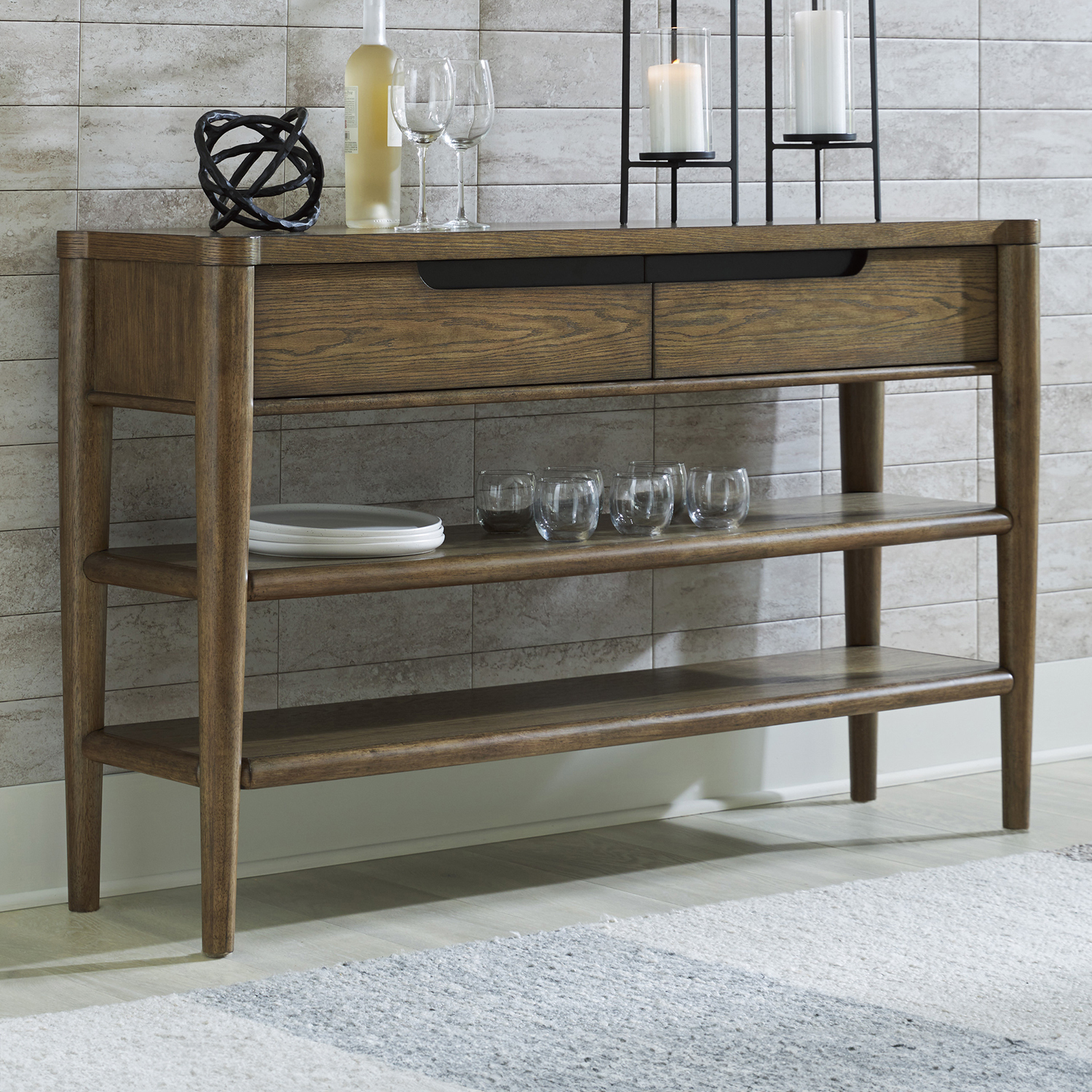Herschel Rubberwood Console Table | Temple & Webster
