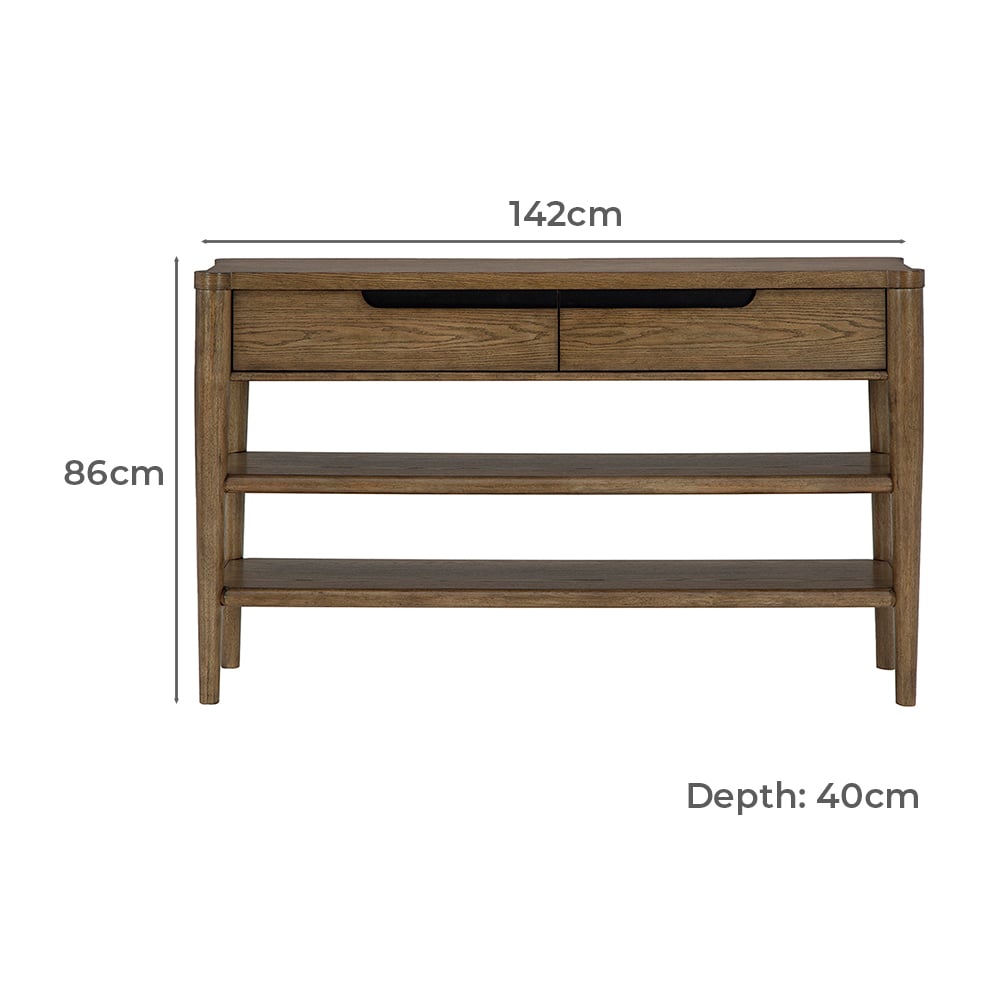 Herschel Rubberwood Console Table | Temple & Webster