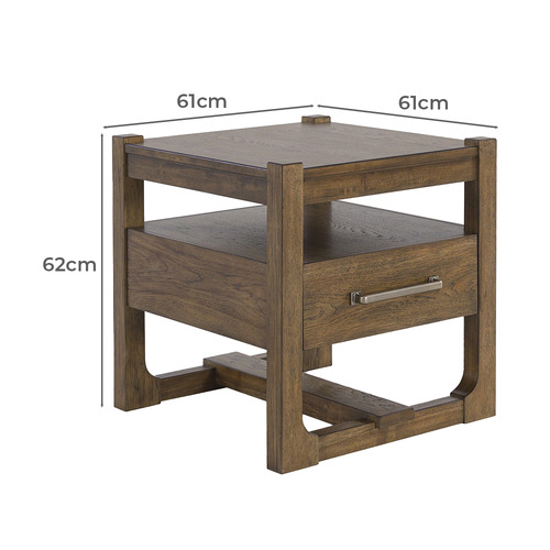 Anita Design Living Swan Acacia Wood Side Table | Temple & Webster