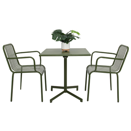 SkywardOutdoorLiving 2 Seater Clifford Square Outdoor Bistro Set ...