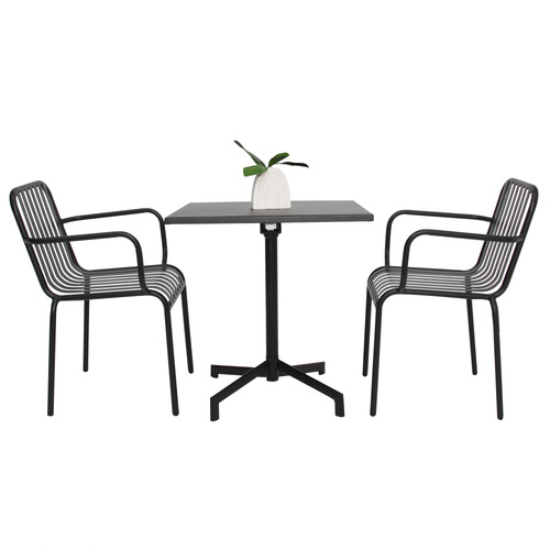 SkywardOutdoorLiving 2 Seater Clifford Square Outdoor Bistro Set ...