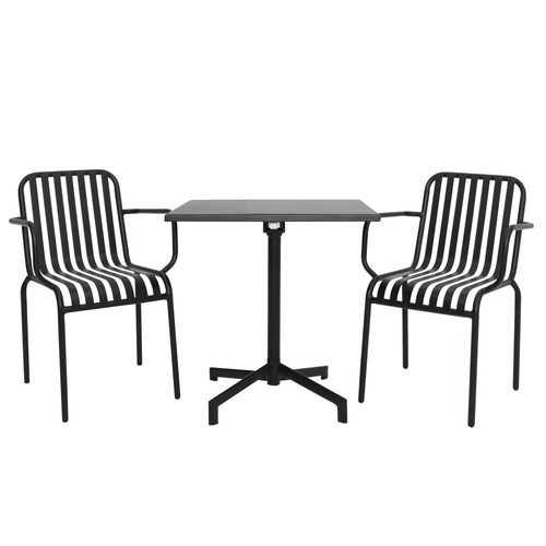 SkywardOutdoorLiving 2 Seater Clifford Square Outdoor Bistro Set ...