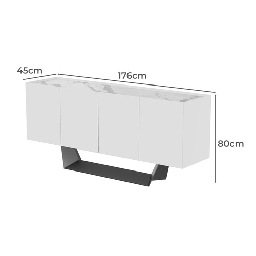 Edmund 4 Door Ceramic Buffet | Temple & Webster