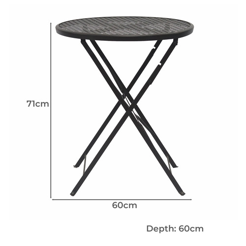 Keys Road Designs Raven Round Foldable Outdoor Dining Table | Temple ...