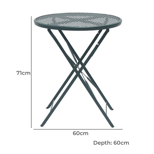 Keys Road Designs Raven Round Foldable Outdoor Dining Table | Temple ...