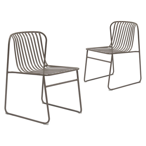 Keys Road Designs Swan Curved Outdoor Dining Chairs | Temple & Webster