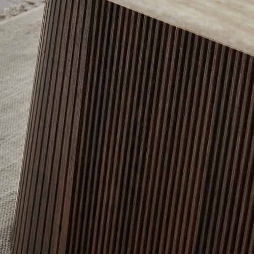 Theia Travertine-Look Console Table | Temple & Webster