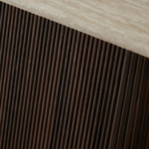 Theia Travertine-Look Dining Table | Temple & Webster