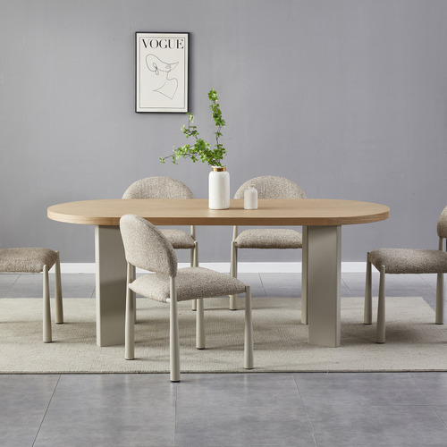 Hester Curved Dining Table | Temple & Webster