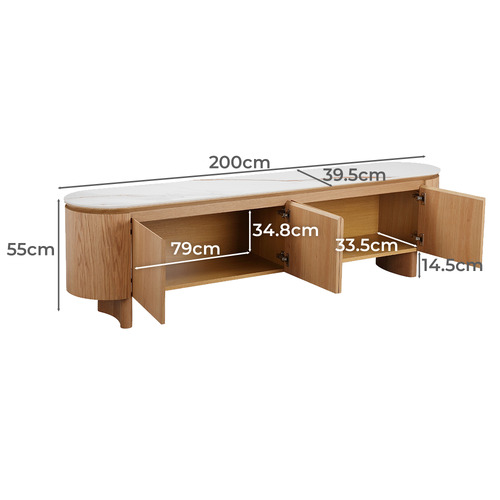 Orleri Ceramic TV Unit | Temple & Webster